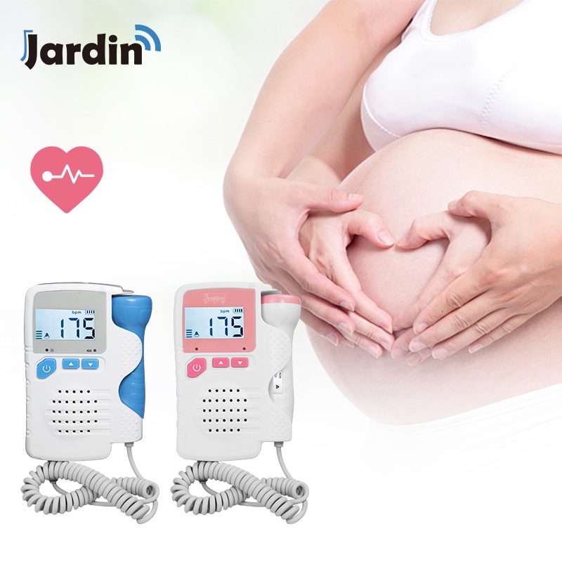 2.0mhz Prenatal Fetal Doppler Baby Heartbeat Monitor Baby Heart Rate ...
