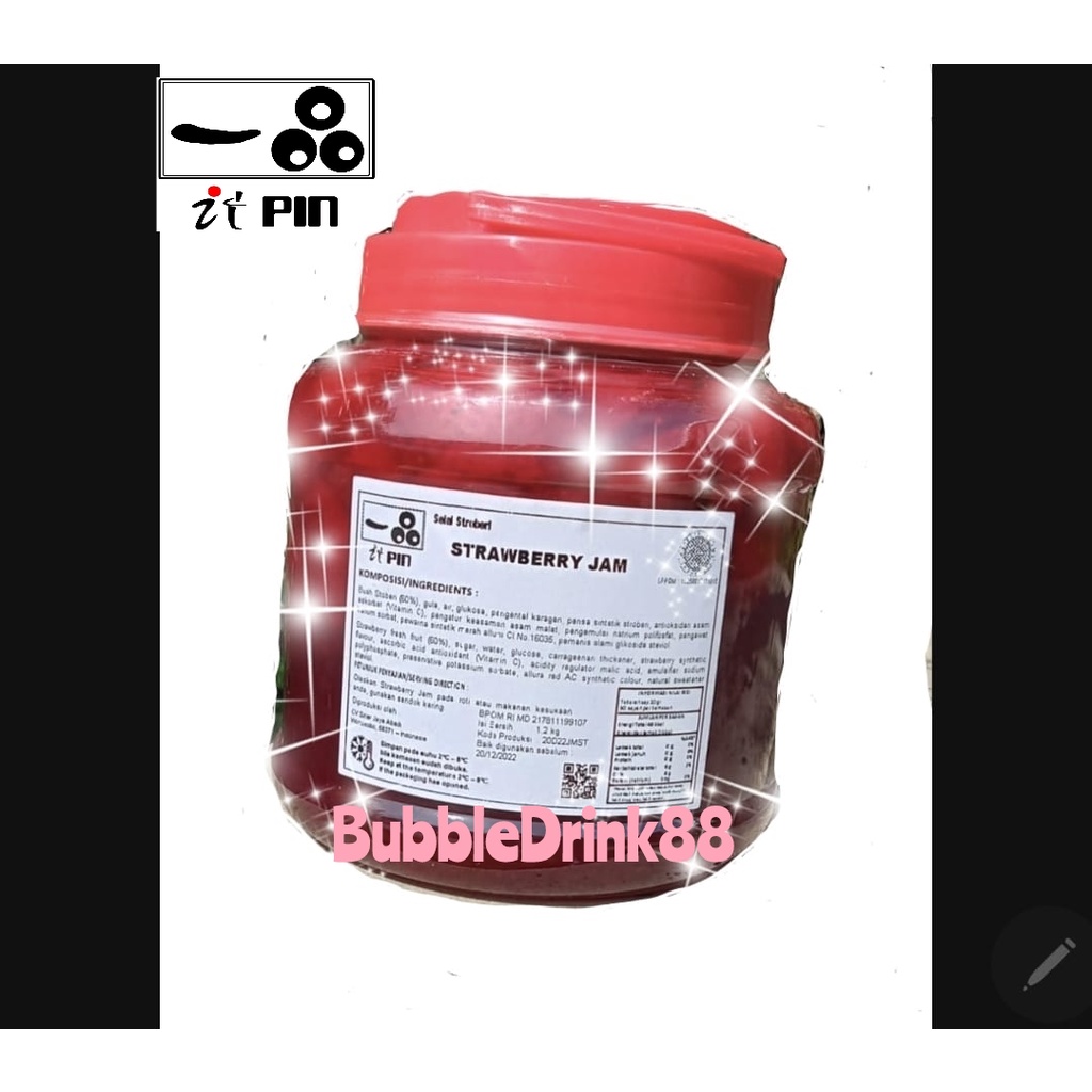 Itpin Strawberry jam Strawberry jam Strawberry jam 1.2kg For Spread Of ...