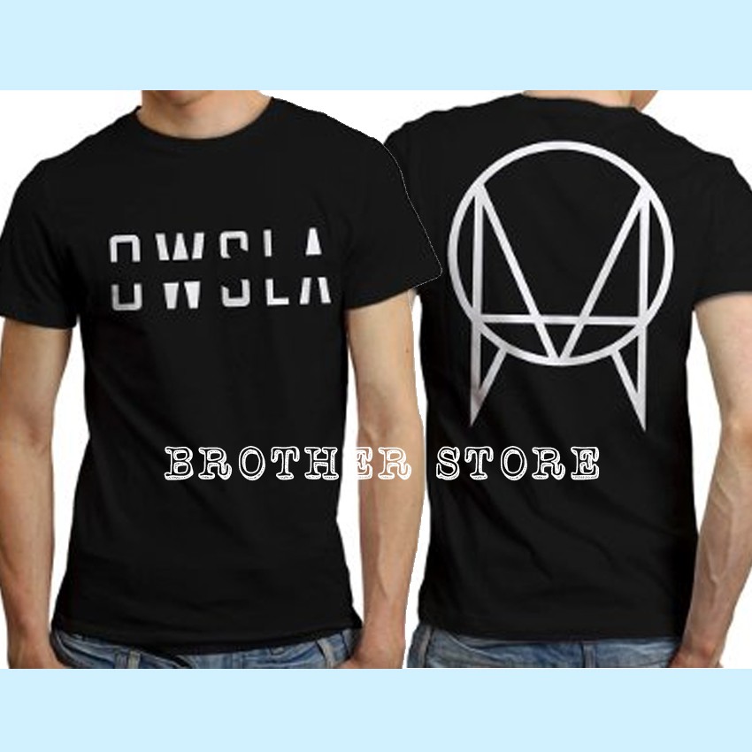 T-shirt Distro DJ OWSLA Front Back White - Black Premium | Shopee ...