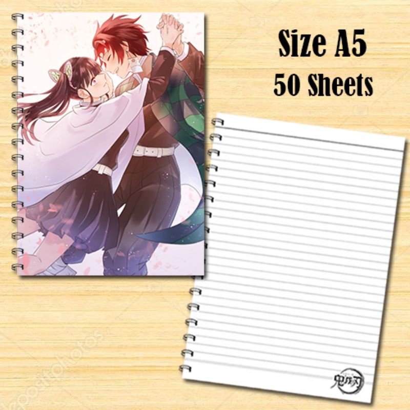 A5 Size Kimetsu No Yaiba Anime Notebook Demon Slayer Notebook ...