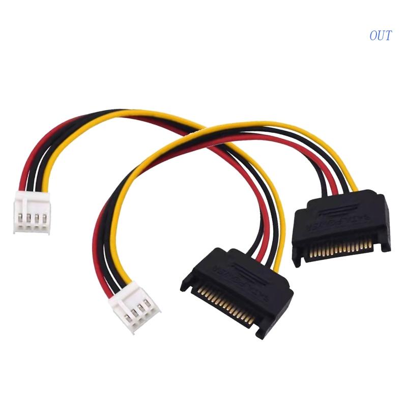 OUT Small 4pin to Sata Male Hard Drive Power Cord 4pin D Port to 15pin ...