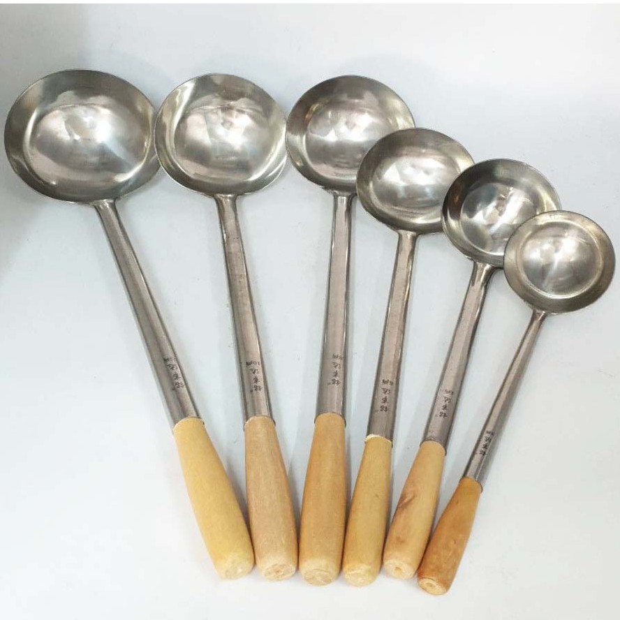 Ladle with Wooden Handle (100g-600g) | Shopee Philippines