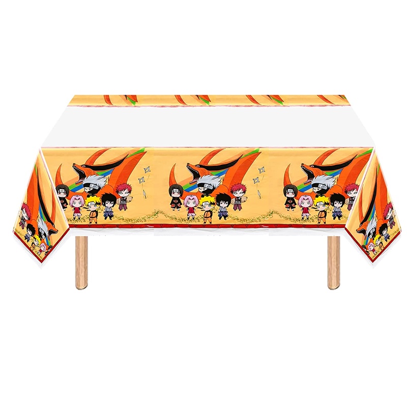NARUTO Anime Tablecloth Party Supplies Cartoon Plastic Table Cover for ...