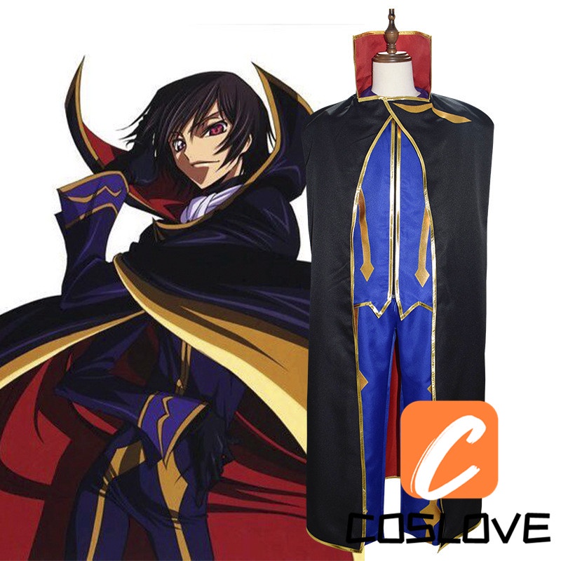 CODE GEASS Lelouch cosplay costume full set for halloween party ...