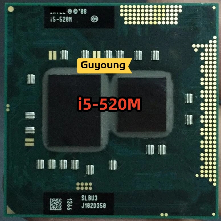 Core i5-520M i5 520M SLBNB SLBU3 2.4 GHz Dual-Core Quad-Thread CPU ...