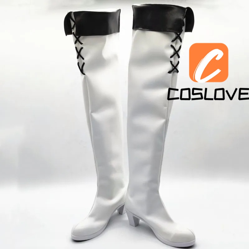 Akame ga KILL! Esdese/Esdeath Customizable White low-heeled boots ...