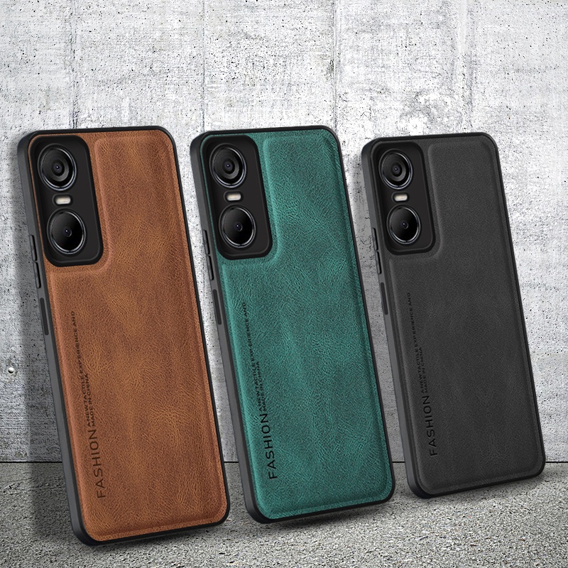 For Tecno Pop 6 Pro BE8 Phone Case Luxury Leather Casing | Shopee ...