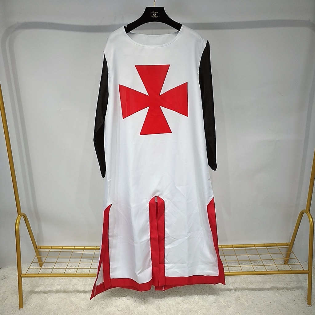 Mens Medieval Crusader Knights Templar Tunic Costumes Renaissance ...