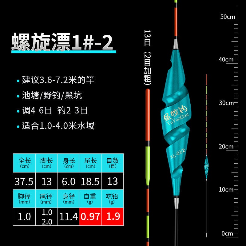 Dl Spiral Fish Float Spiral Fish Float High Sensitive Crucian Carp ...