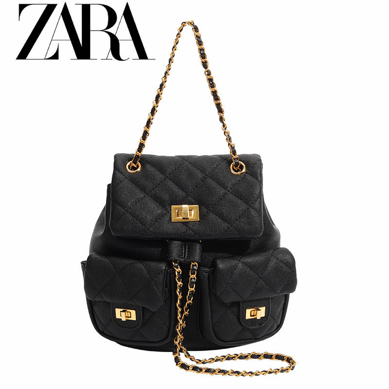 Zara Mini Backpack Women Fashion All-Match Small Backpack | Shopee ...