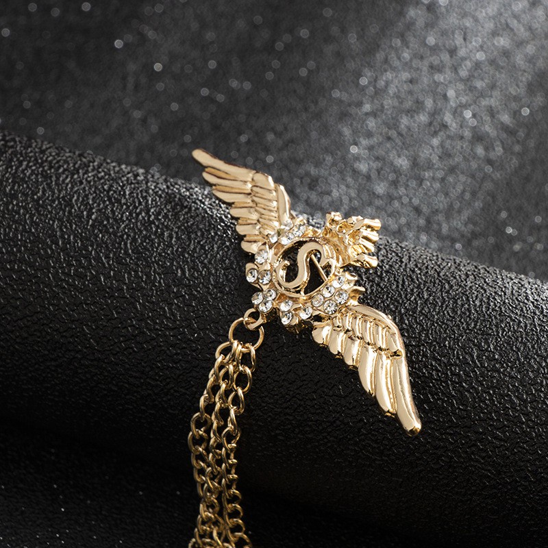 1 Piece Men's Elegant Lapel Pin Badge with Chains Brooch Pin for Suit ...