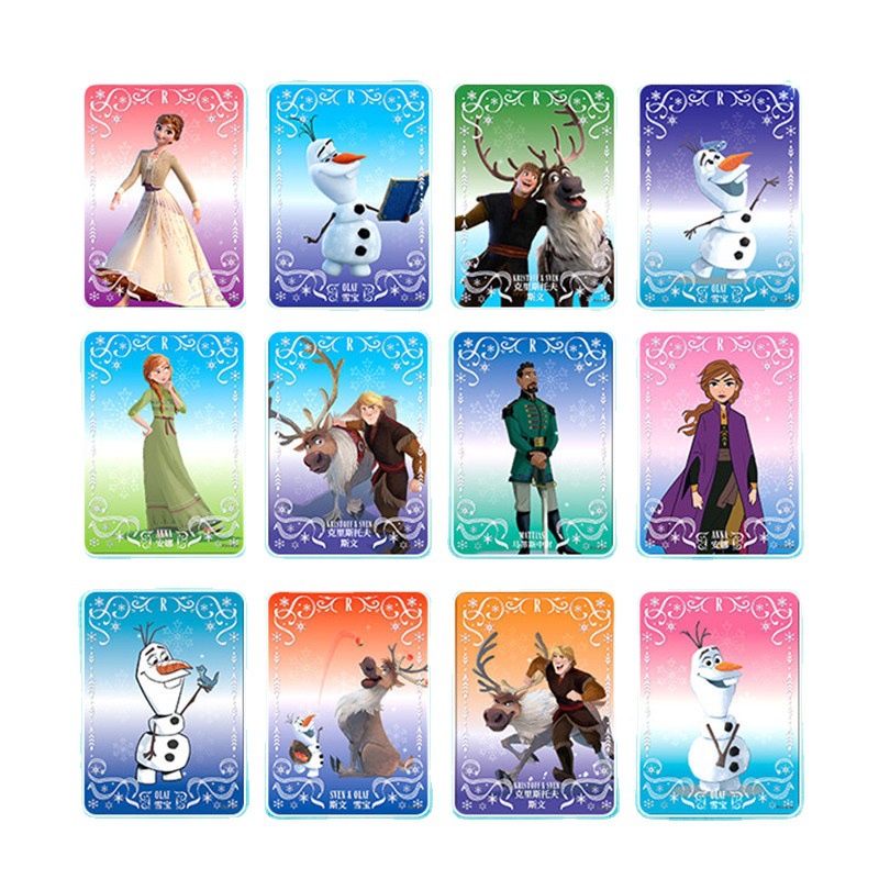 【Random 1 Pack】Cartoon Frozen Cards Princess Elsa SSR Rare Card Classic ...