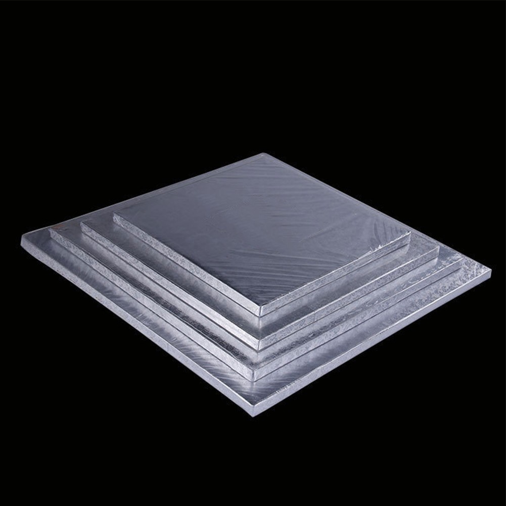 【SPML】10 12 14 16in Rectangular Silver Cake Board Cake Drums Support ...