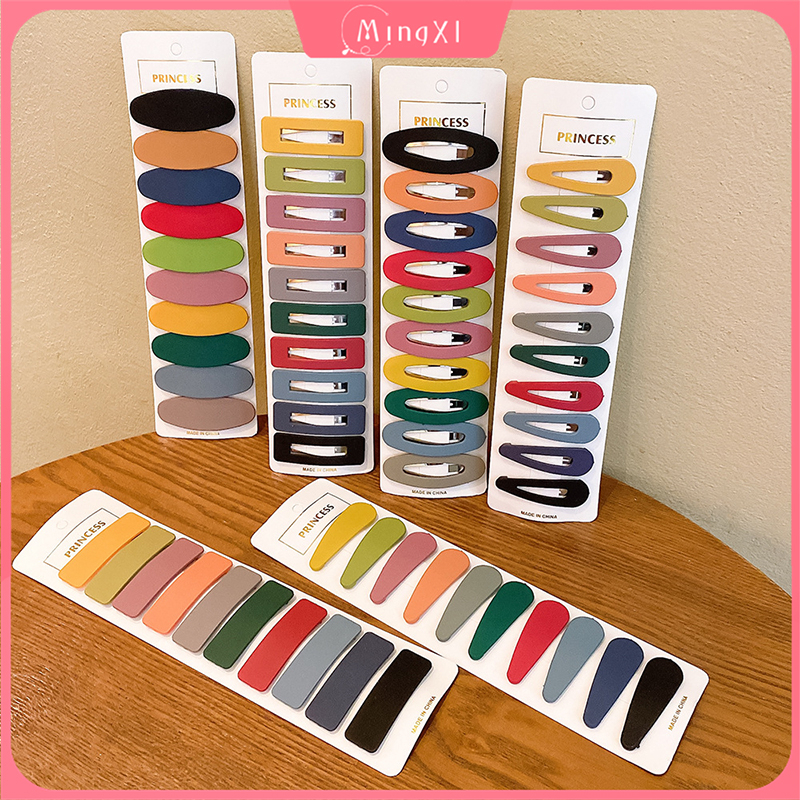 Fashion Hairpin set Simple Style Bb Clip Hair Broken Hair Clip Side ...