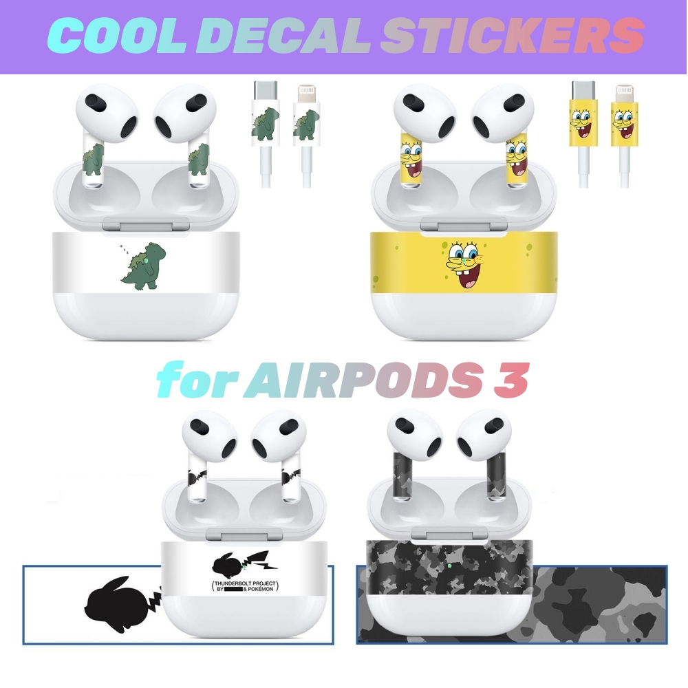 Jackforce Color Sticker for AirPods 3rd Generation Frosted Texture ...