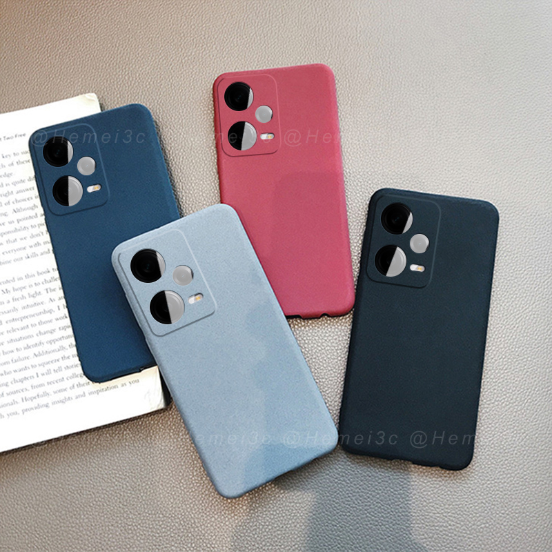 Redmi Note 12 Pro Plus Pro+ 5G 4G Casing Soft Back Sand Slim Phone Case ...