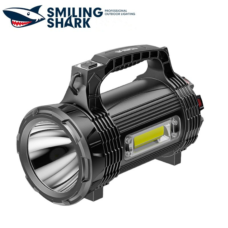 SmilingShark Original Super Bright Flashlight Rechargeable Search Light ...