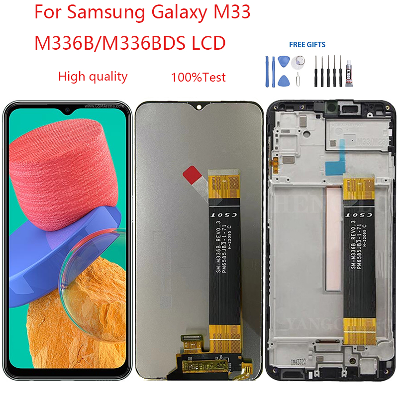 For Samsung Galaxy M33 M336B/M336BDS LCD Display Touch Screen Digitizer ...