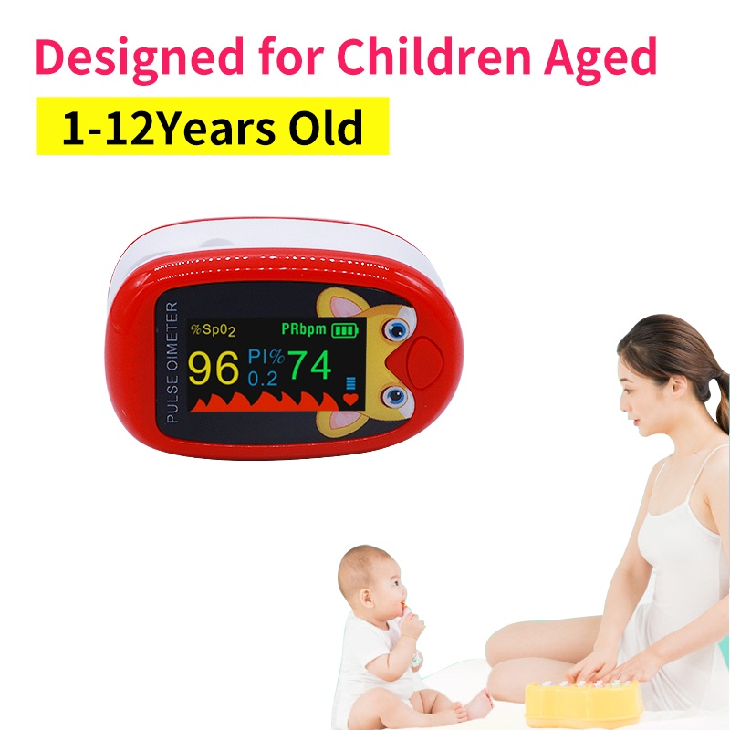 Rechargeable Children Oximeter Fingertip Saturation Detection Pulse ...