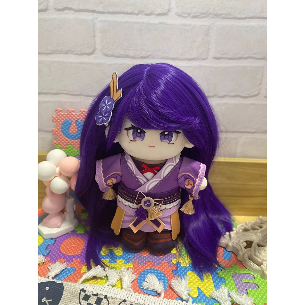 20cm Genshin Impact Raiden Shogun plushie Plush Doll Toy Cotton Doll ...