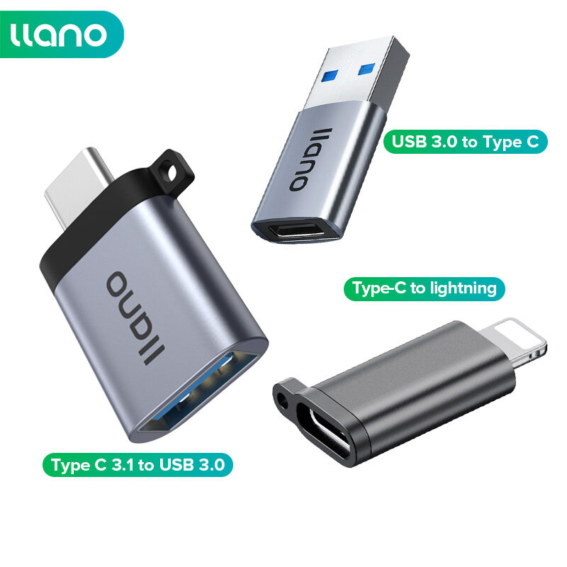 llano Type C to USB 3.0/ Lighting Adapter OTG High-speed Transfer for ...