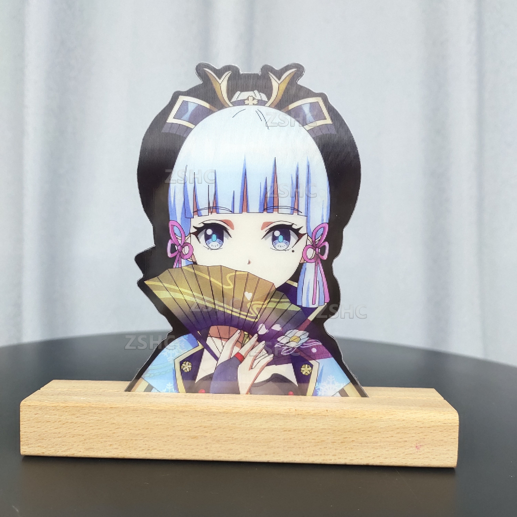 Genshin Impact Kamisato Ayaka Motion Sticker Anime Waterproof Decal for ...