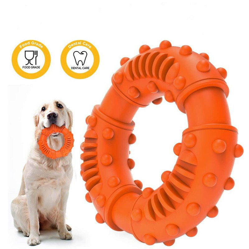 Dog Toys Teeth Cleaning Pet Non-Toxic Rubber Chewing For Accessories ...