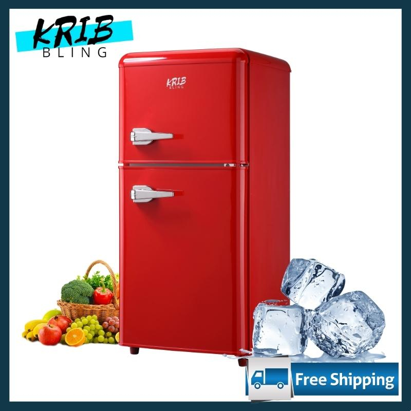KRIBBLING mini inverterre frigerator with freezer 48L refrigerator mini ...