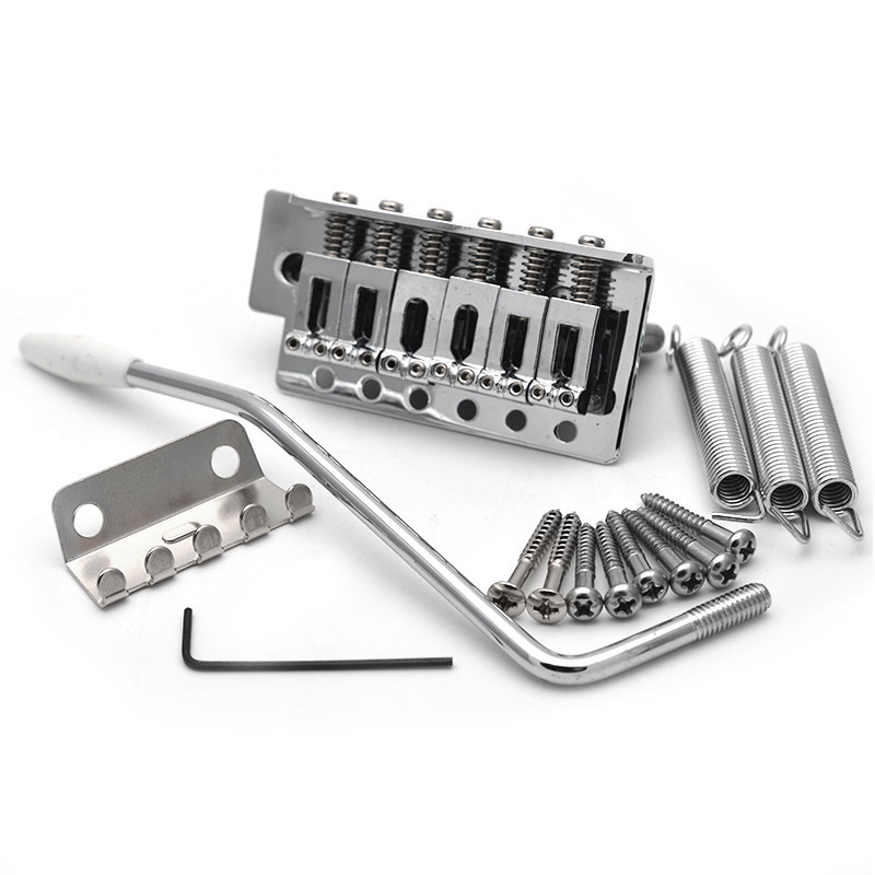 6-String Guitar Tremolo Bridge Flat Saddle Single Tremolo Bridge System ...
