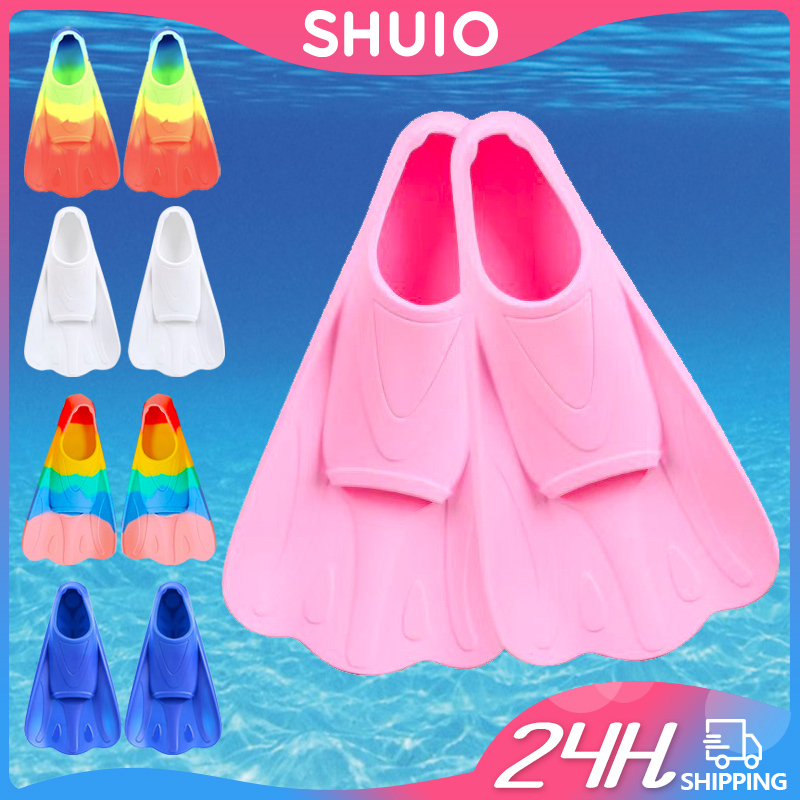 SHUIO Professional Silicone Diving Swimming Fins Foot Webbed Flippers ...
