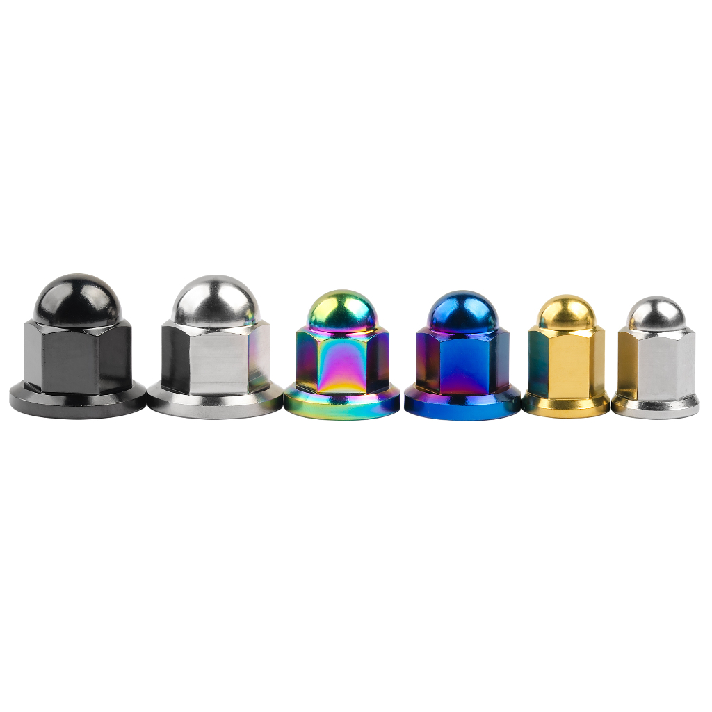 Wanyifa Titanium nut M6 M8 M10 Hex Nut Decorative Dome Cover Half ...