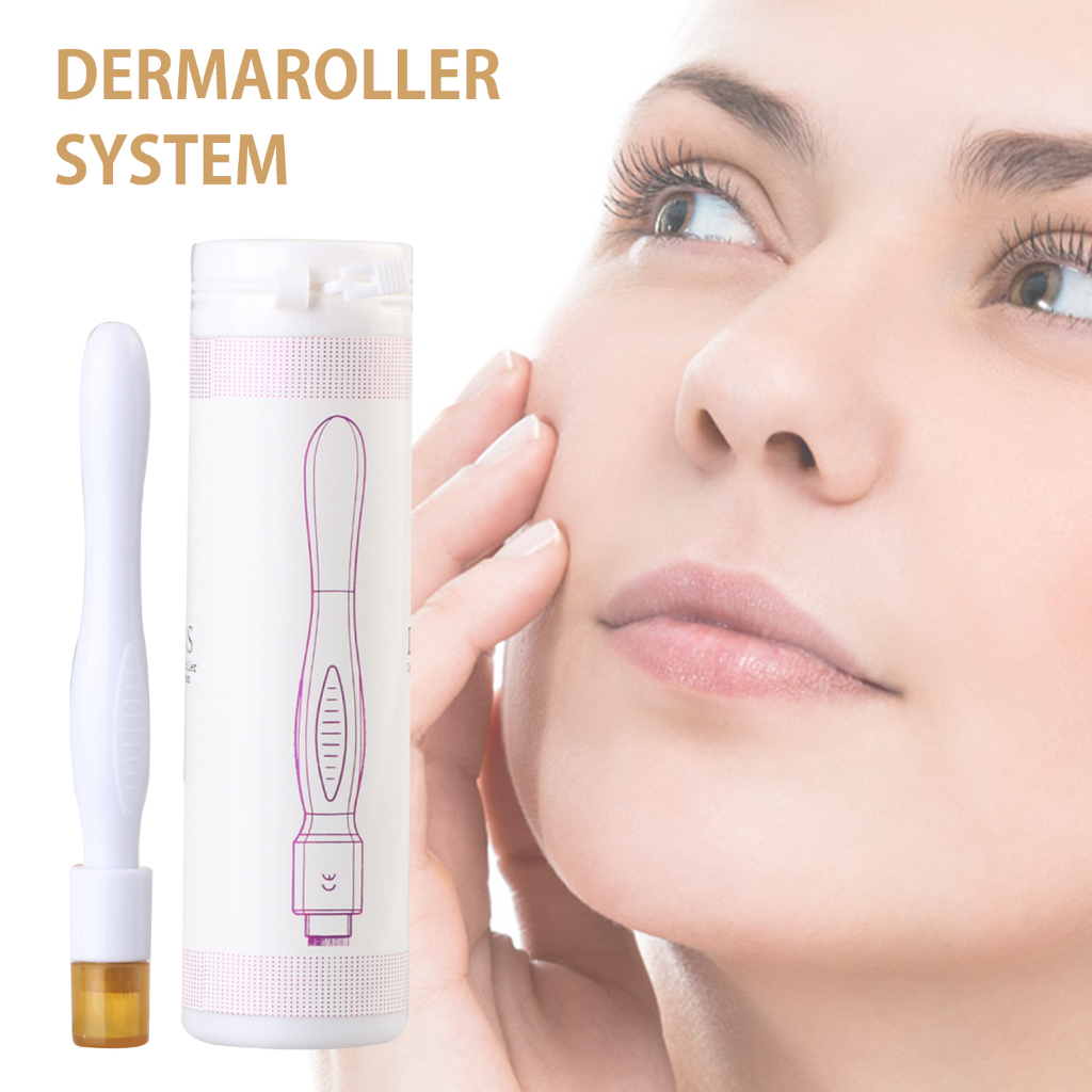 Derma Roller System Microneedling Stamp Facial Skincare Scars Wrinkle ...