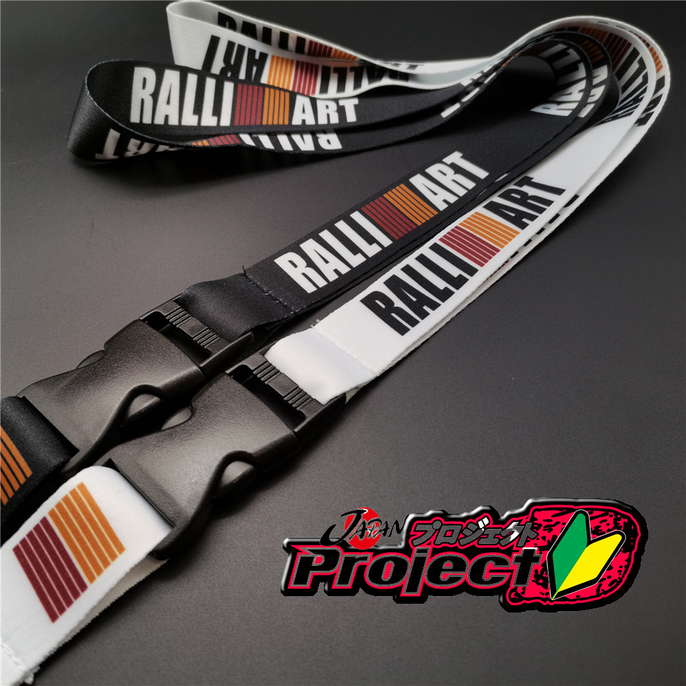 JDM Racing Car Key Lanyard Strap Ring Keychain Keyring for Mitsubishi ...