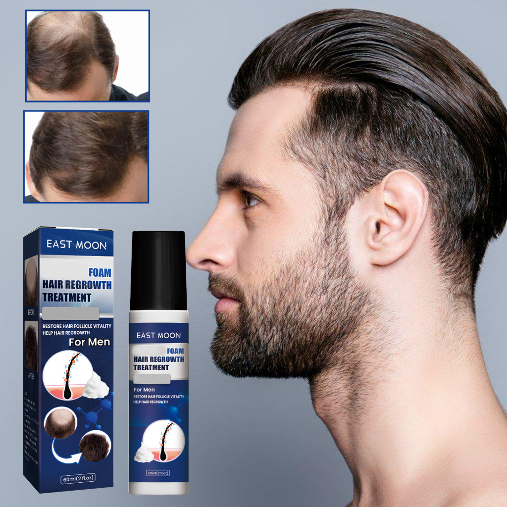 East Moon Men's Hair foam Agent Thick Hair Chest Hair Beard Hairline ...
