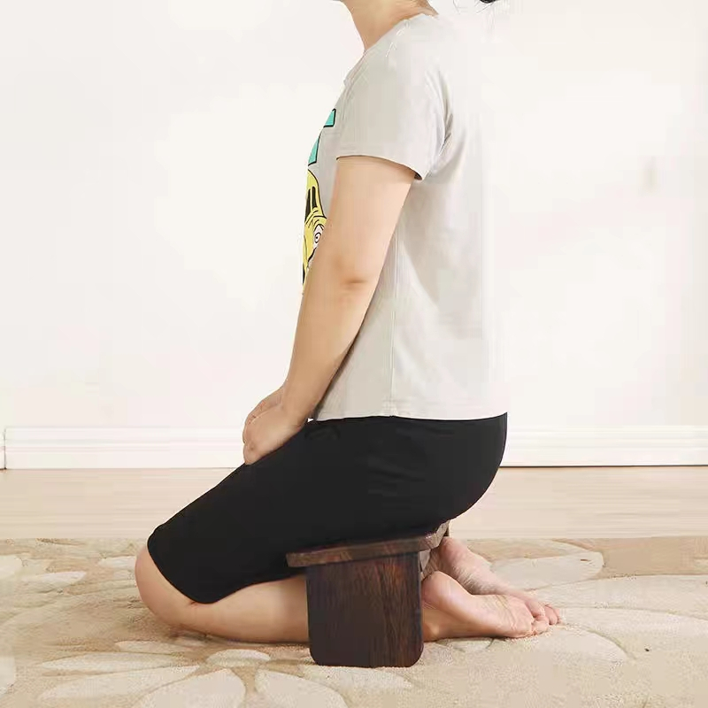 Kneeling stool Meditation stool Solid wooden kneeling Japanese ...