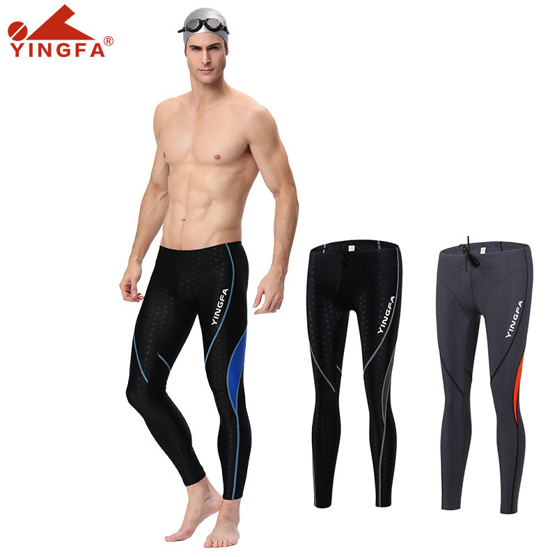 YINGFA Sharkskin Swimming Jammer Chlorine Resistant Racing Training ...