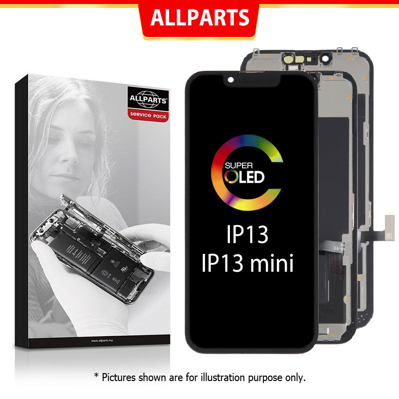 Allparts Display For Ip 13 / 13 Mini Lcd Touch Screen Digitizer ...