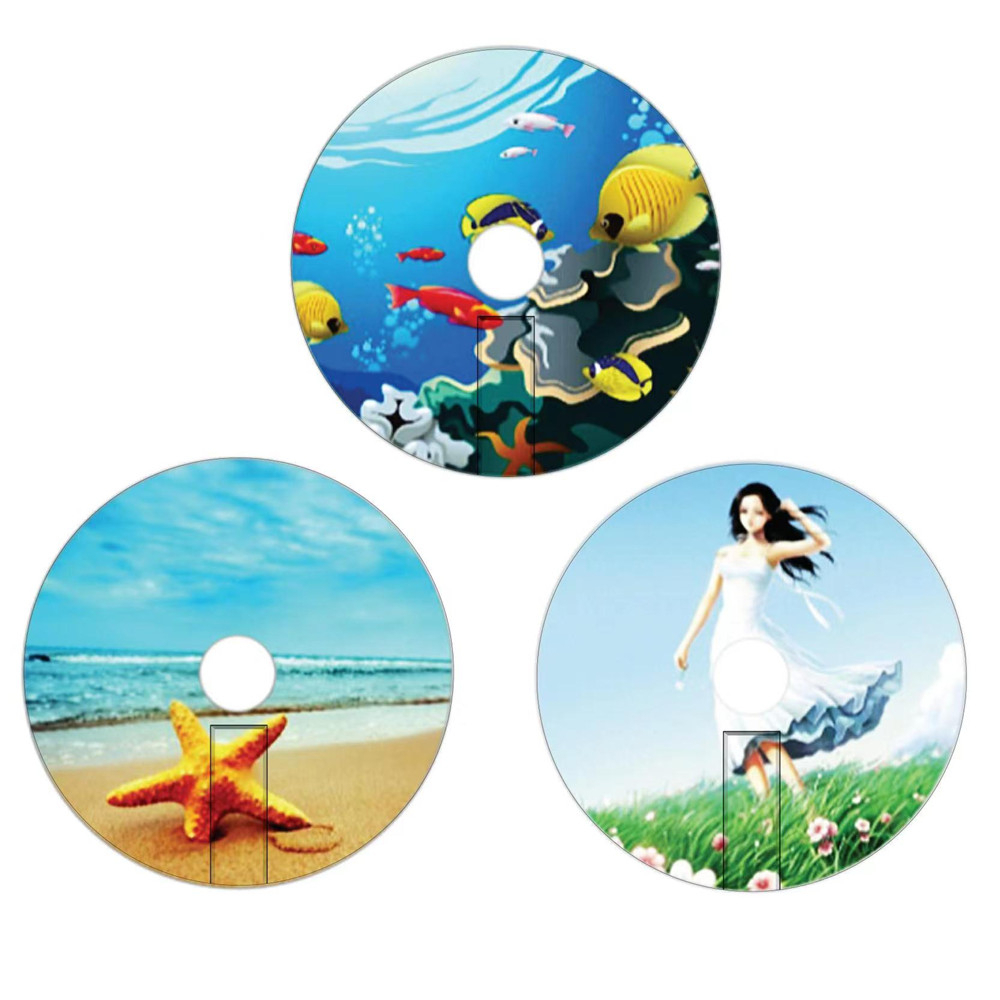 Plastic CD Card Custom Both sides logo card usb 2.0 memory flash pen ...