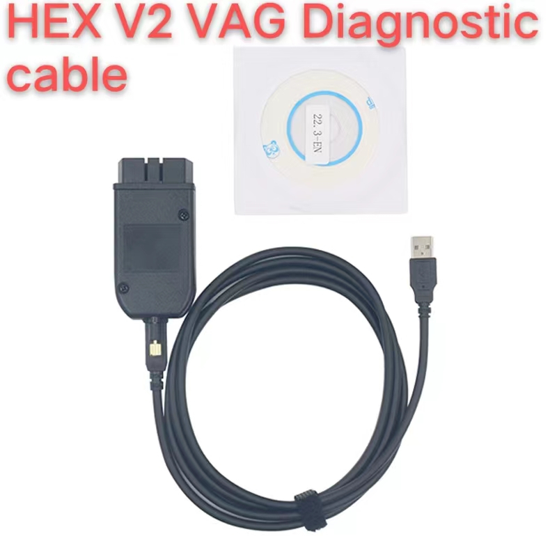 HEX V2 VAG USB V22.9 V22.10 ATMEGA162 FTDI 5054 A 6154 OBD2 Diagnostic ...