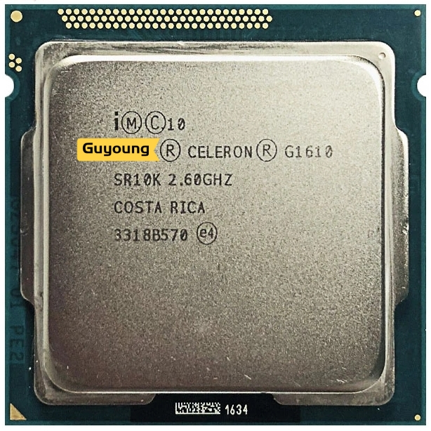 YZX Celeron Processor G1610 g1610 2M Cache 2.60 GHz Dual-Core CPU LGA ...