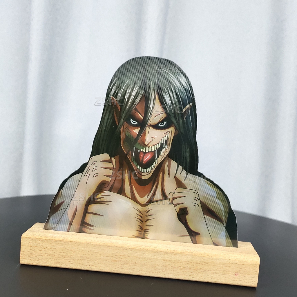 Attack on Titan Season4 Eren Motion Sticker Anime Waterproof Decals for ...