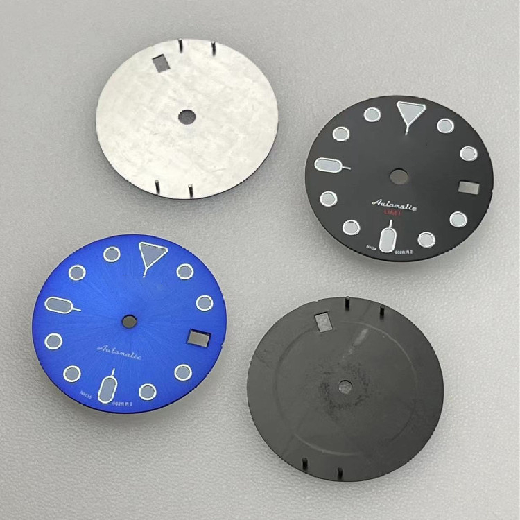 28.5MM GMT Watch Dial Green Luminous Dial Watch Modification ...