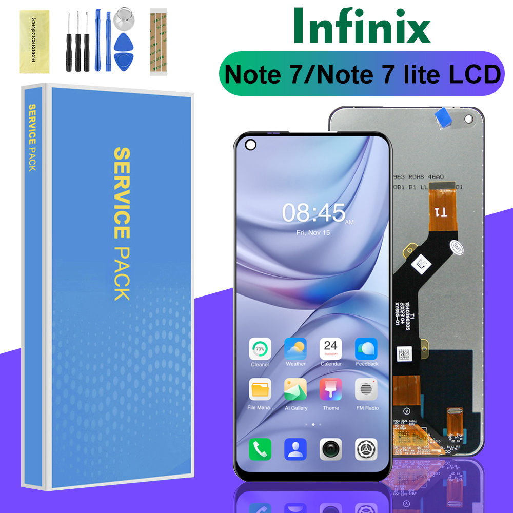 For Infinix Note 7 X690 LCD Note 7 lite X656 Display Digital Touch ...