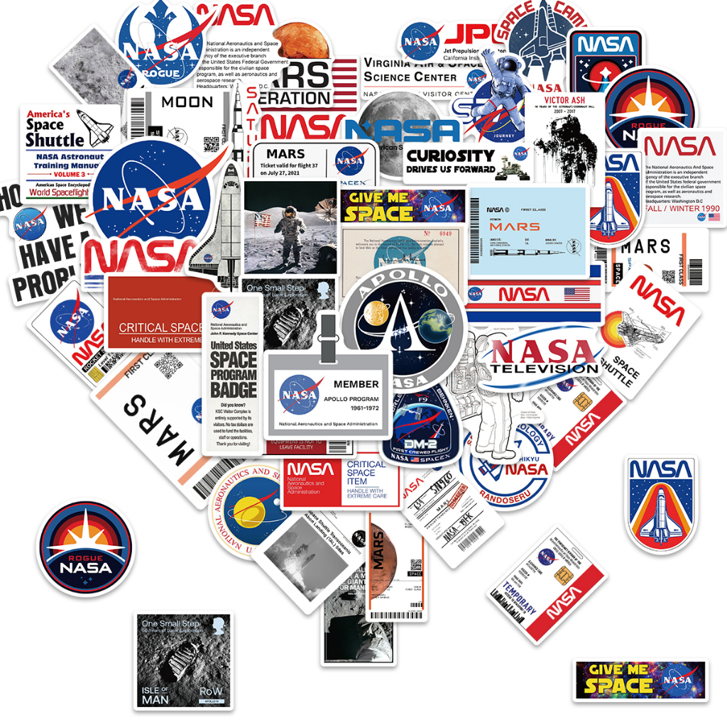 50pcsuter Space Astronaut Cartoon Stickers Aesthetic Korean Graffiti ...