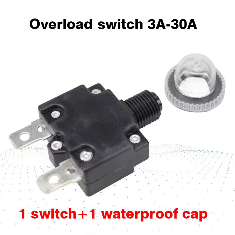 Overload and disarm circuit breaker, switch switch for overload ...