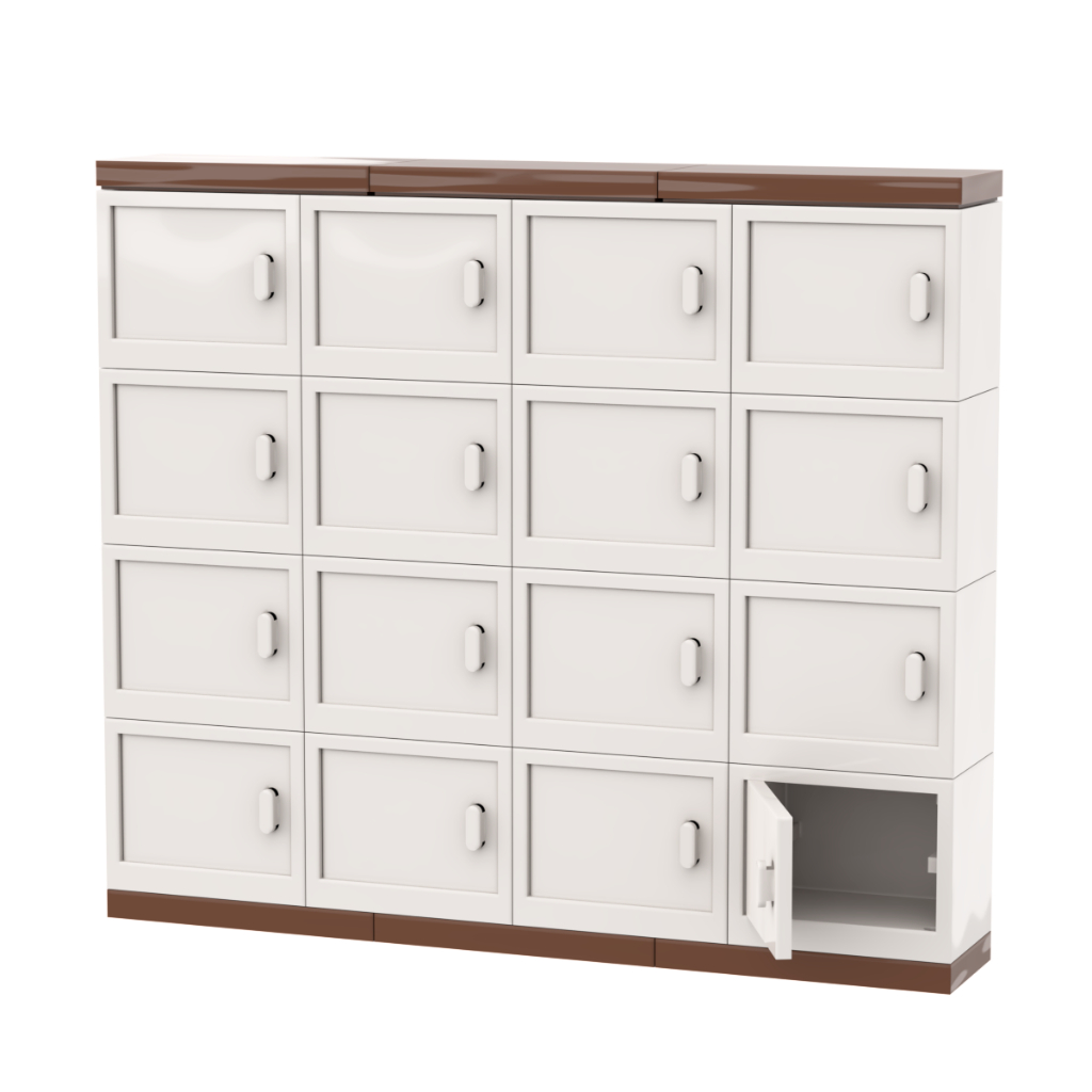 Locker Container Building Block Toys Kids Collection Supermarket Shoe ...