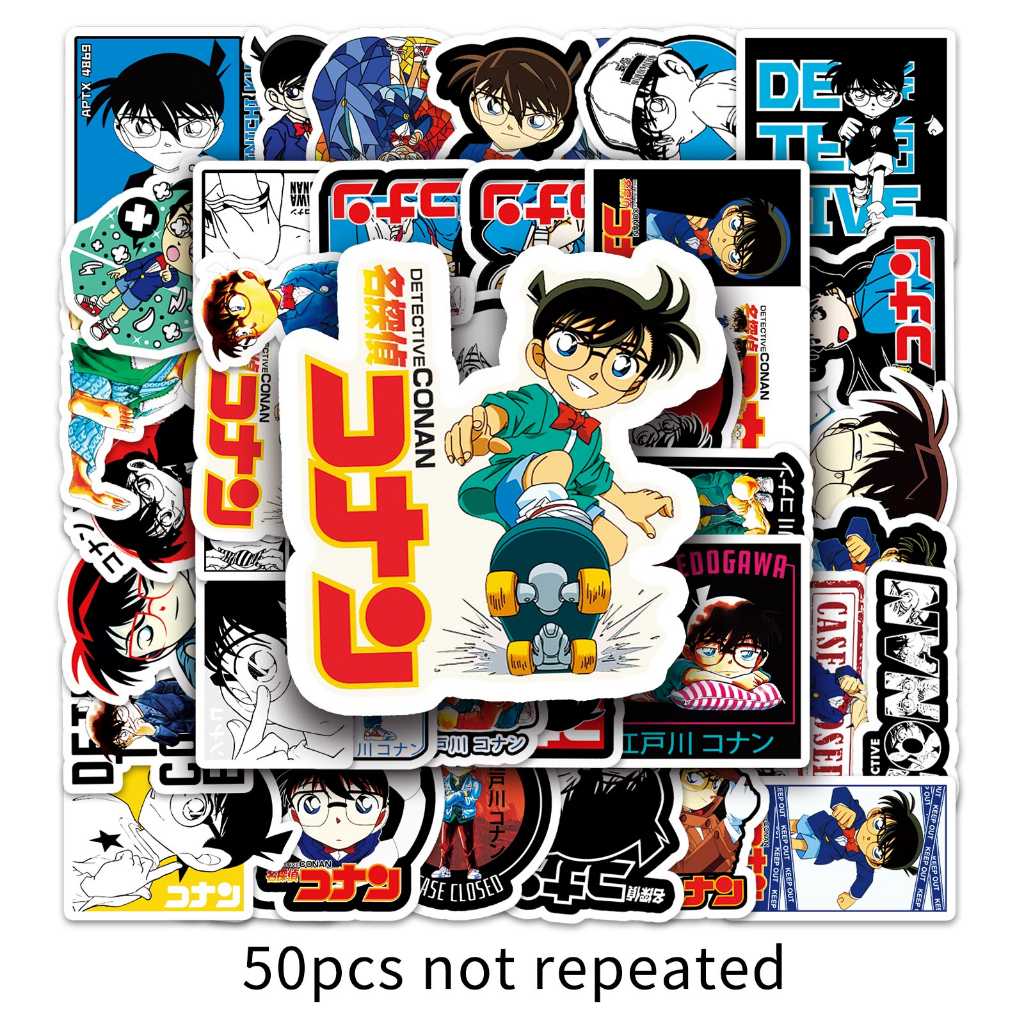 50 Piece Funny Conan Stickers Waterproof DIY For Phones Laptop Car ...
