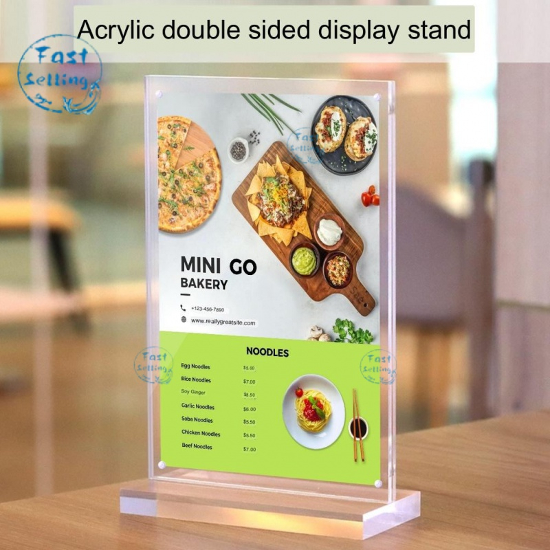 Acrylic Stand A4 Size A5 Size, Acrylic T-Shape Display Stand, T Shape ...