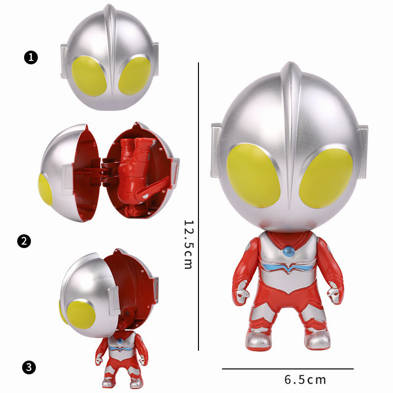 Anime Dragon Force-Rise of Ultraman Figure Q Version Ultraman Action ...