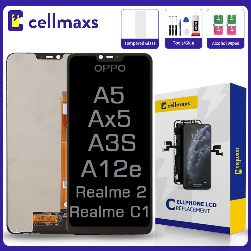 For OPPO A5 Ax5 A3S A12e REALME 2 C1 LCD Touch Screen Replacement | Shopee Philippines